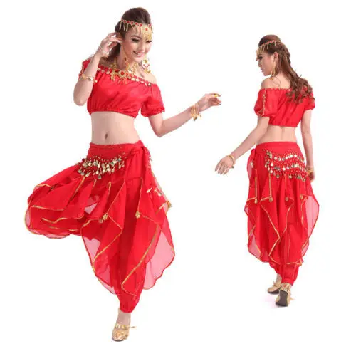 2016 New Arrival Belly Dance Costumes Bollywood Indian Dancewear 3pcs