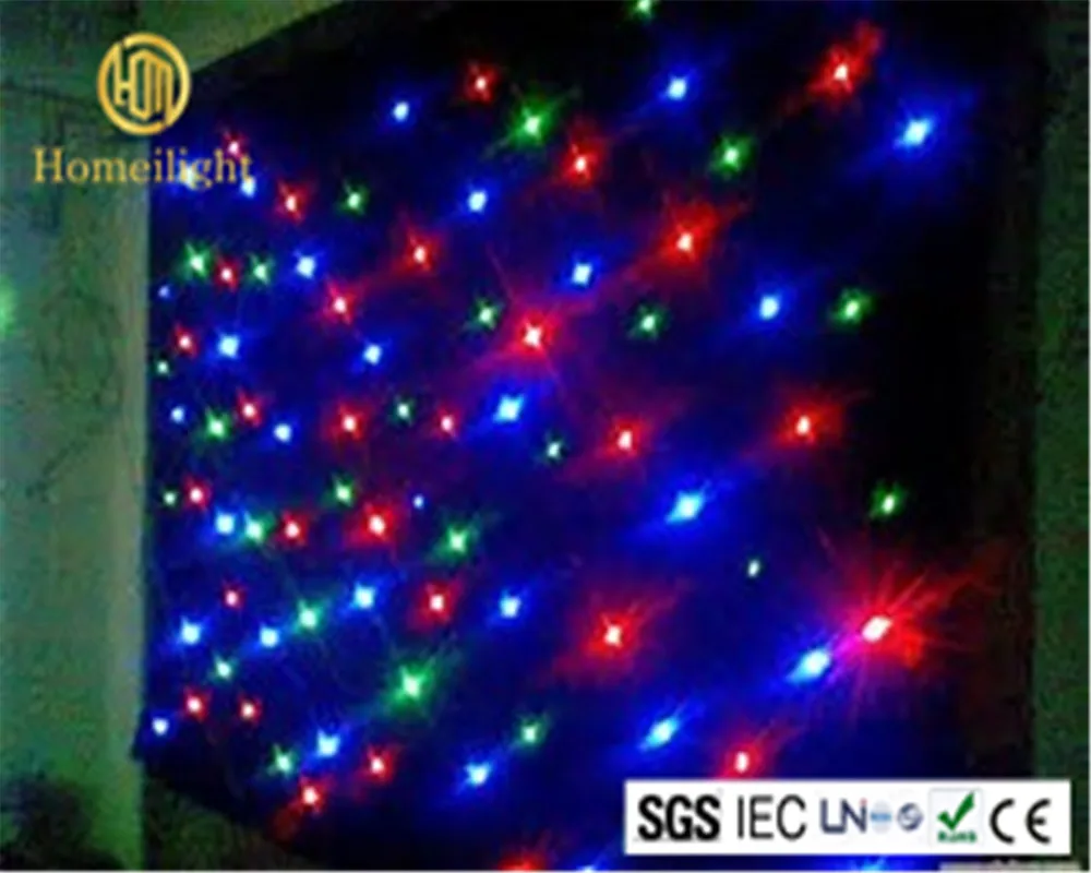 Backdrop 3X6M RGBW LED Star Curtain LED Star Cloth with Controller-in ...