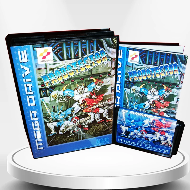 Probotector EU เท่านั้นทำงาน PAL พร้อมกล่องและคู่มือสำหรับ MD MegaDrive ...