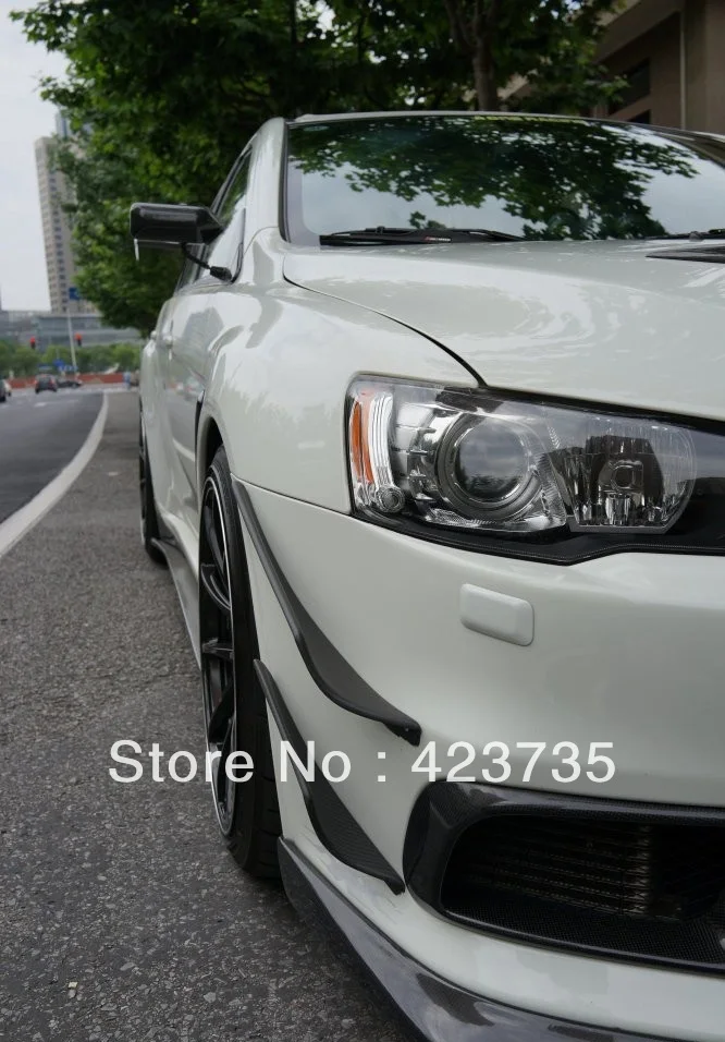 EVOLUTION X EVO 10 VARIS OEM FRONT BUMPER CANARD CARBON FIBER|bumper ...