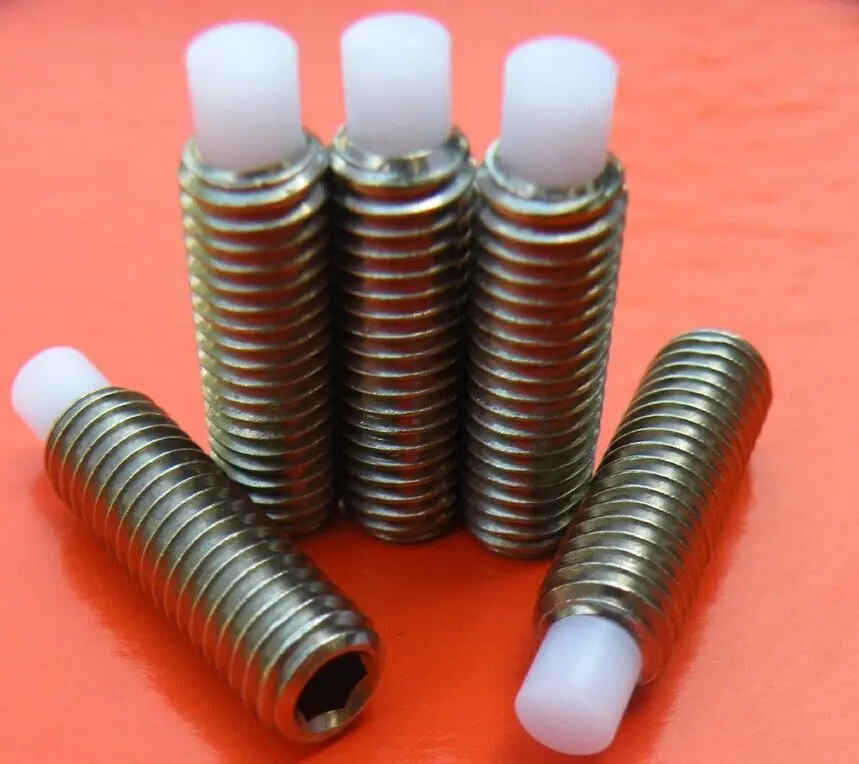 M8-x-22mm-Stainless-Steel-Nylon-Head-Grub-Screw-Plastic-Brake-Buffer ...