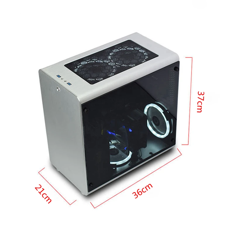 PC Gamer funda Torre refrigeración gabinete ordenador Mini chasis vacío ...