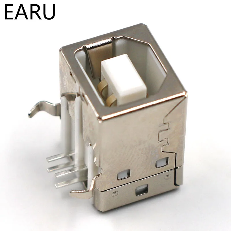 Diy 10 pçs/lote usb b tipo fêmea soquete conector g45 para impressora ...