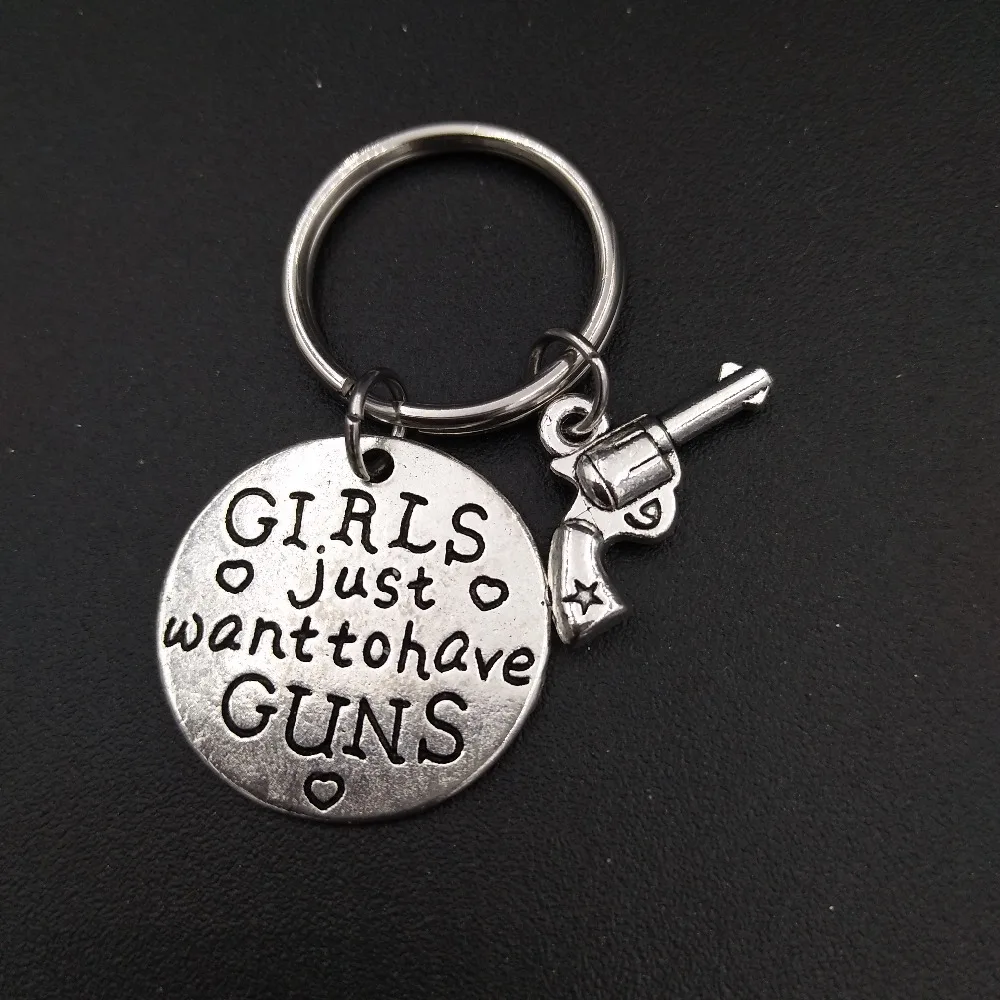 Girls-Just-Want-to-Have-Guns-Tag-Charm-Cowgirl-Country-Girl-Keychain ...