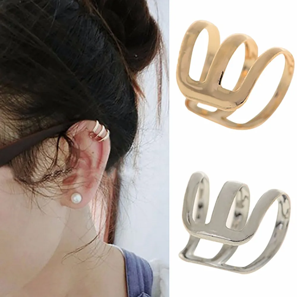 5Pcs Punk Rock Frauen Ohr Clip Manschette Wrap Ohrringe Mode Helix ...