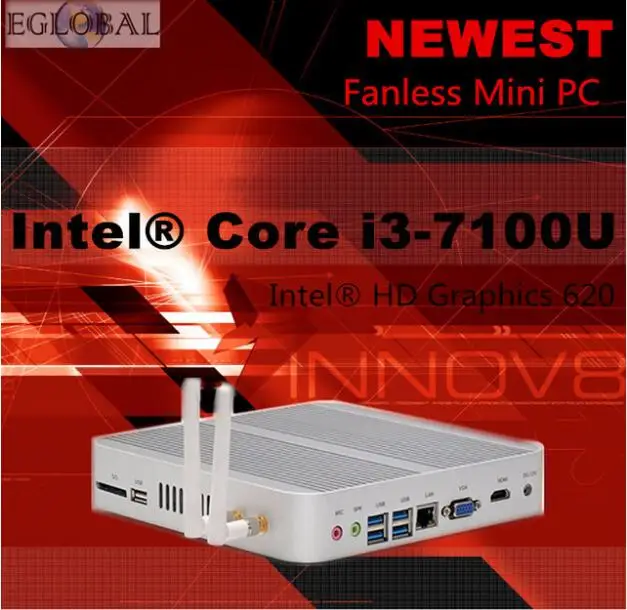 Mini PC finestre 7th Gen i3 7100U i5 7200U Intel HD Graphics 620 ...