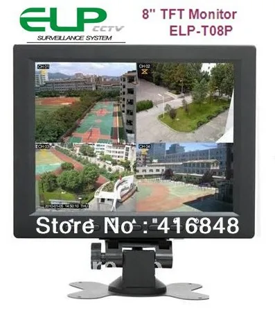 8" LCD TV/AV/PC CCTV TFT Color monitor with BNC port|cctv monitor|lcd ...
