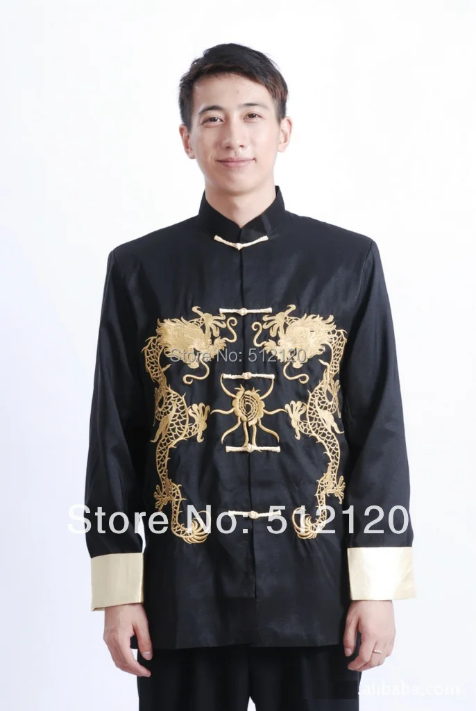 Shanghai Story Long Sleeve Chinese Traditional clothing Double Dragon ...