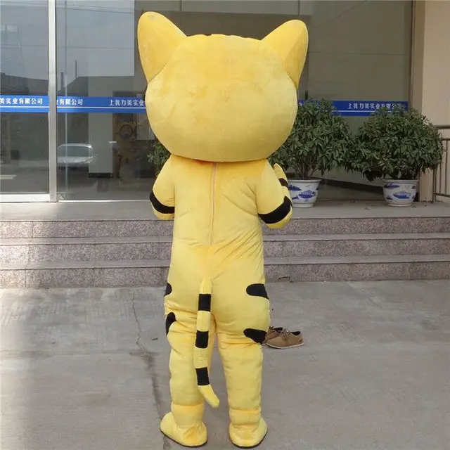 Yellow Cat Mascot Costume Suit Fancy Party Dress – Kawaii Store ...