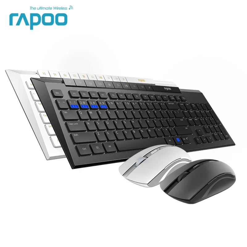 Rapoo 8200m/x336m Multi-mode Silent Wireless Keyboard Mouse Combos ...