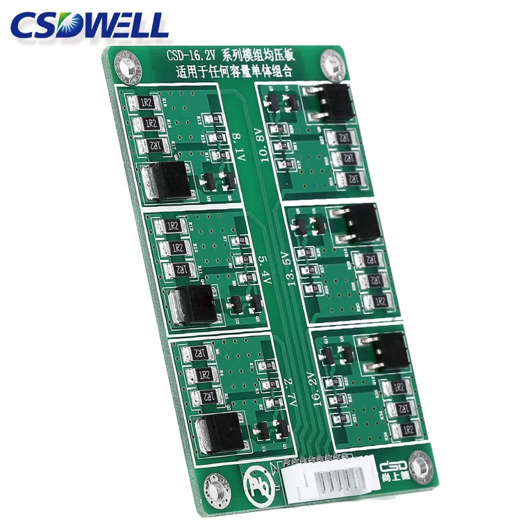 6 string 2.7V3000F large current balance protection circuit board super ...