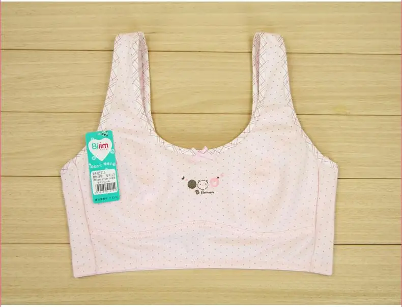 2015 New Dot Girls Training Bras Bras for Children Bilim 100% Cotton ...