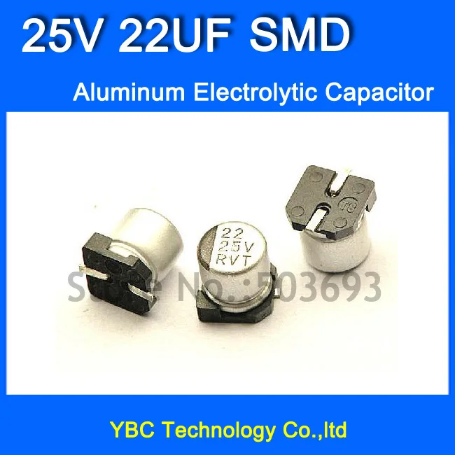 Free-Shipping-200pcs-lot-25V-22UF-SMD-Aluminum-Electrolytic-Capacitor-5 ...