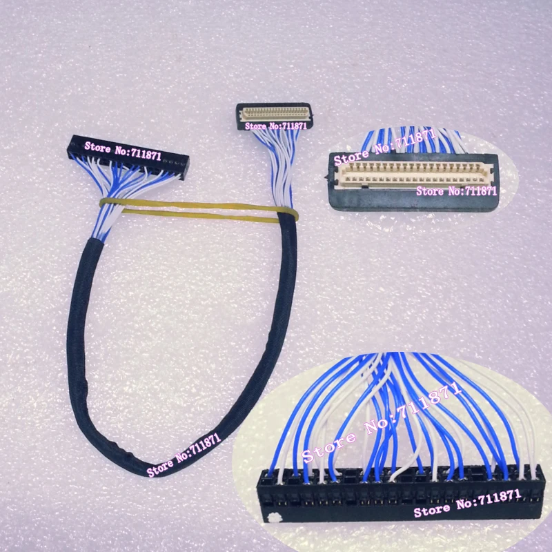 Cable de pantalla de 41P DF9 LVDS, 41P, 41 pines, TTL, DF9 a 40P, línea de señal, TTL, LVDS, DF9 ...