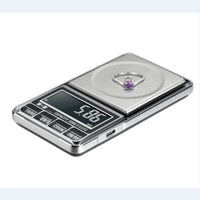 100g-600g Electronic Pocket Scale 0.01g Precision LCD Digital Jewelry ...
