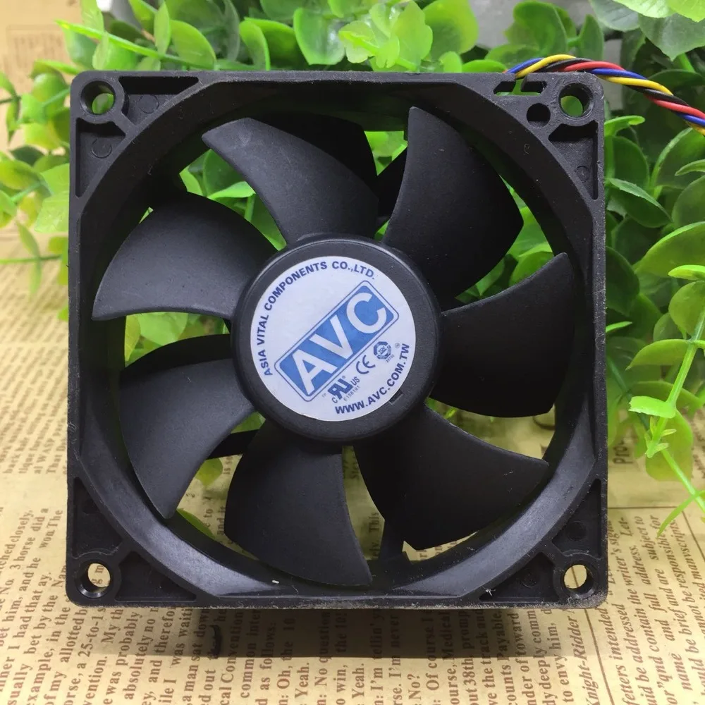 AVC 8025 8CM 12V0.5A wind volume PWM four wire speed CPU fan ...
