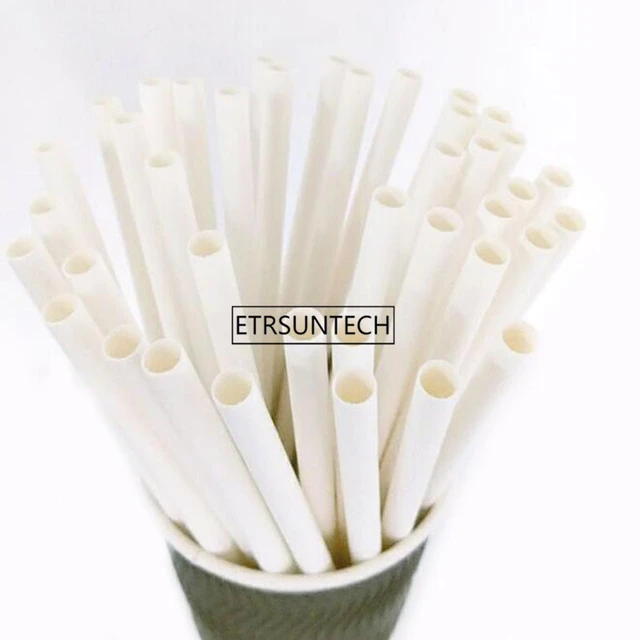 White Drinking Straws