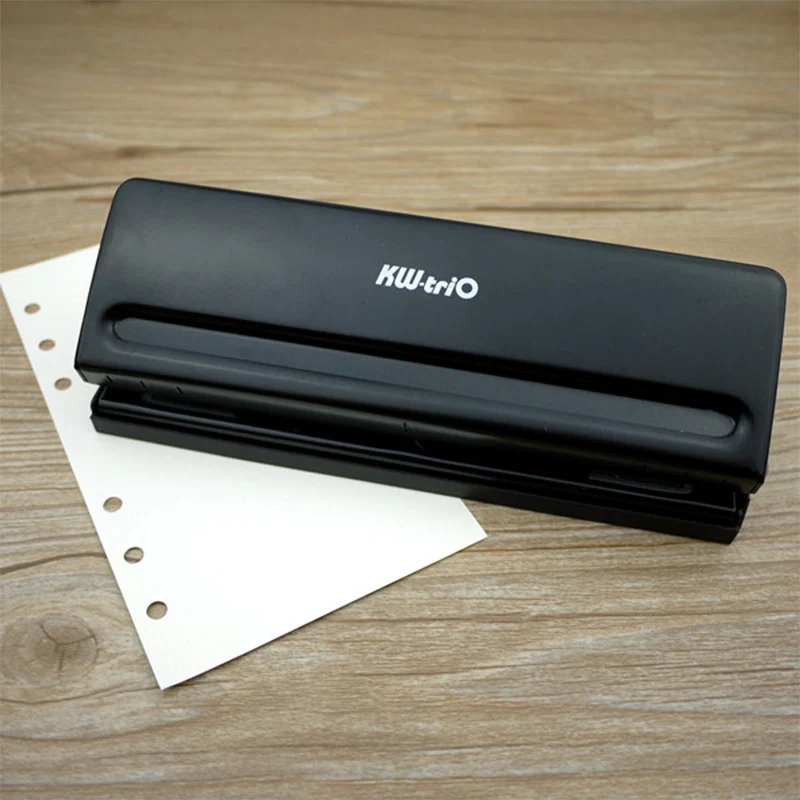 Metal 6 Hole Punch Ring Album Paper Cutter Adjustable DIY A4 Loose Leaf ...