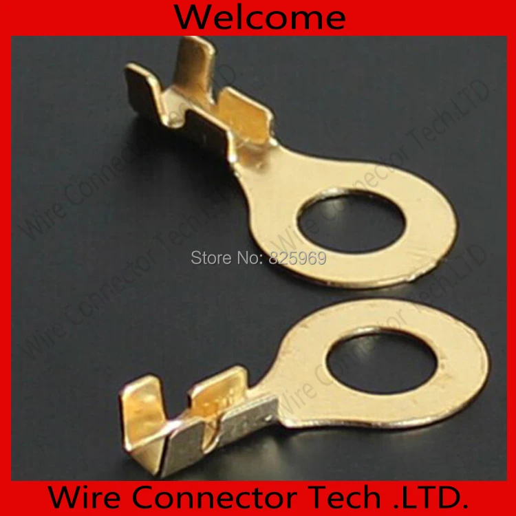 200 pcs/lot 6MM O type terminal Connectors,car earth terminal,6mm Blade ...