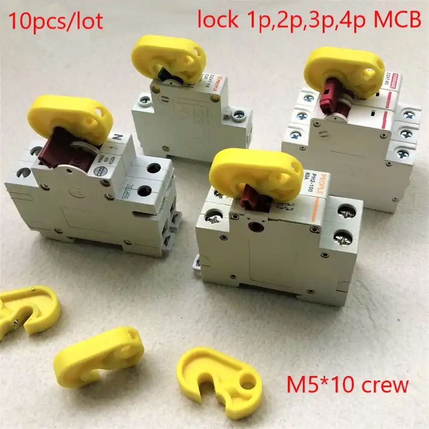 10pcs/lot POS MCB lockout push button lock dogs, MCB lock ,toggle lock ...