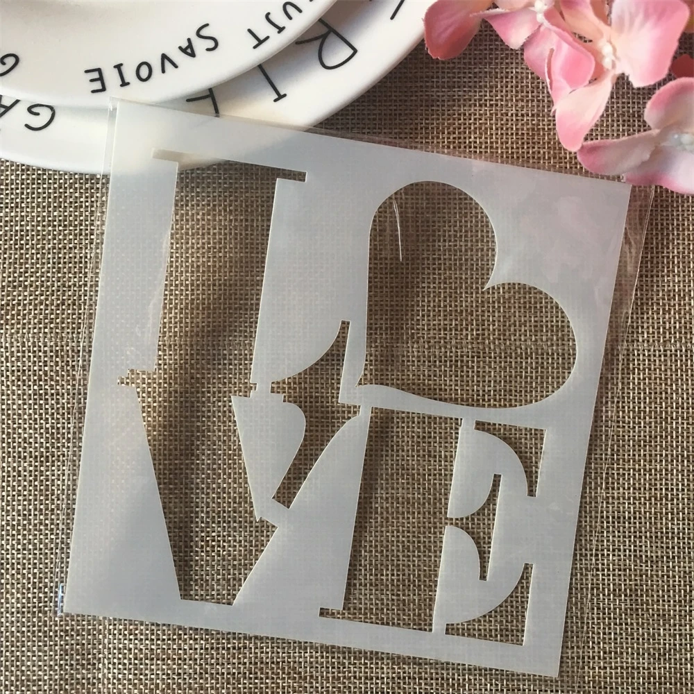 Love Stencil Letters