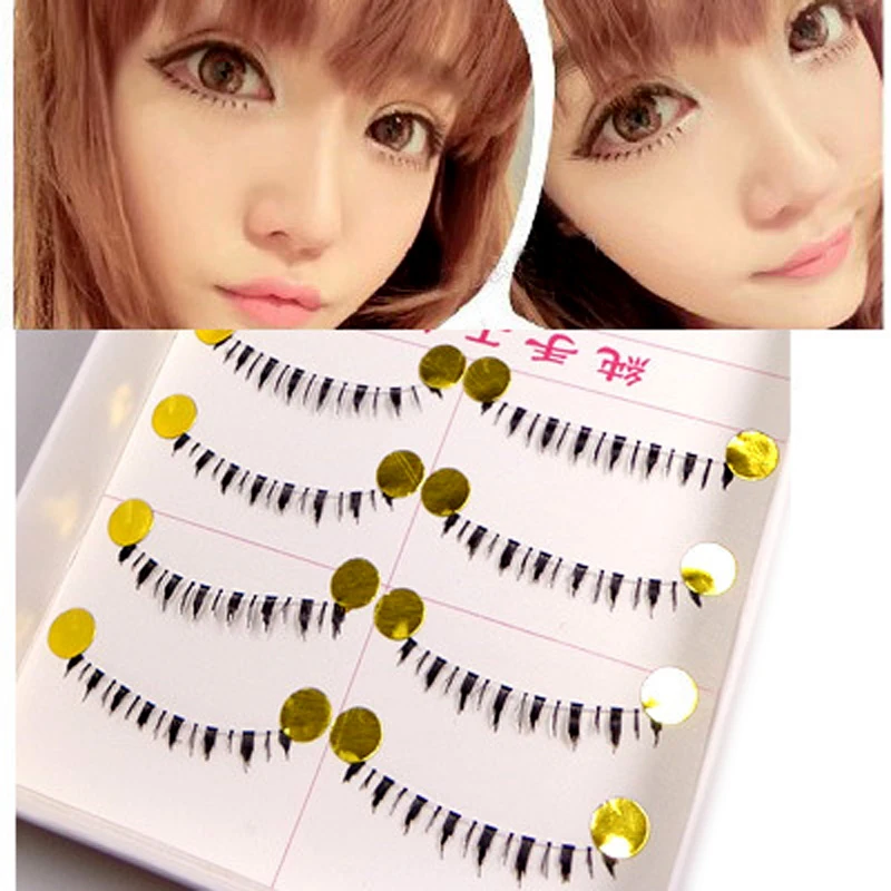 10pair Black Under Lower Eye Lashes Natural Bottom False Lashes Fake ...