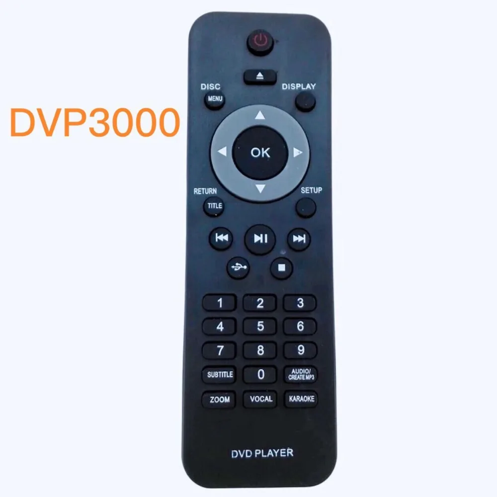 Novo controle remoto dvp3000 para philips, dvd, dvp3670, dvp3680 ...