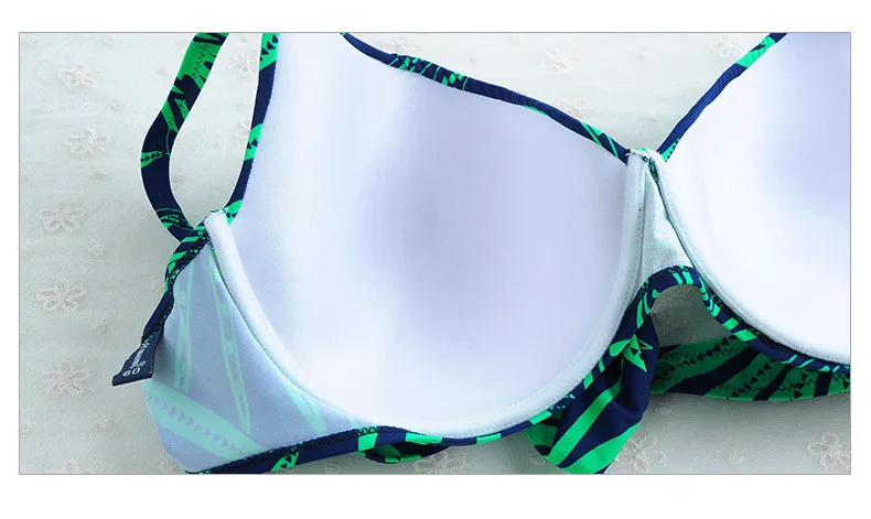 HZYEYO пуш-ап плюс размер бикини большого размера Набор 2XL до 6XL жир женский купальный костюм ...