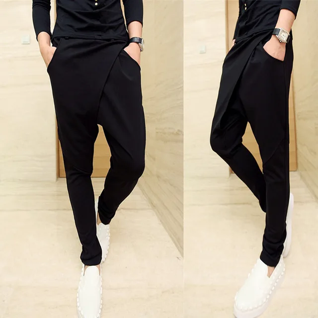 Buy New 2017 Korean Style Men Punk Harem Pants