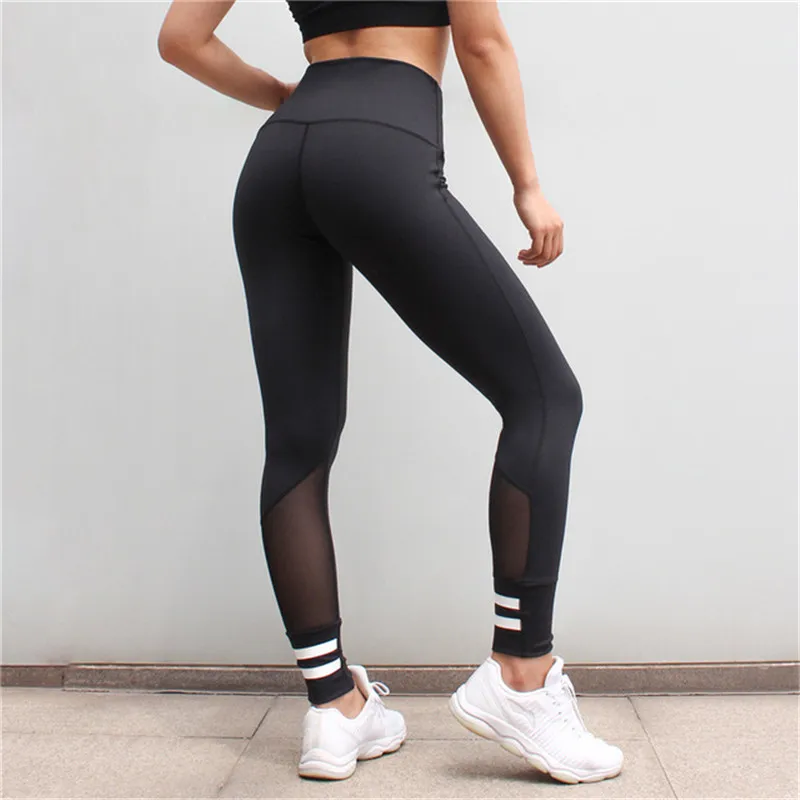 Eshines Mesh Sport Leggings Women Fitness Gym Yoga Pants Leggin