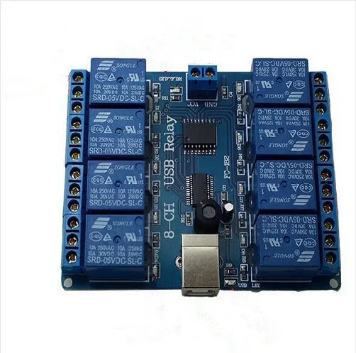 8 channel 12 V USB Relay Board Module Controller For Automation ...