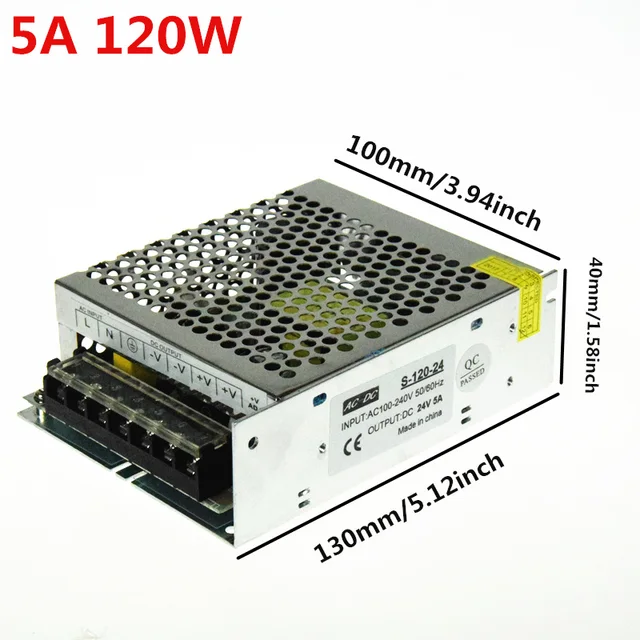 AIFENG DC 24V Lighting Transformers 110V 220V to 24V 1A 2A 3A 5A 15A ...