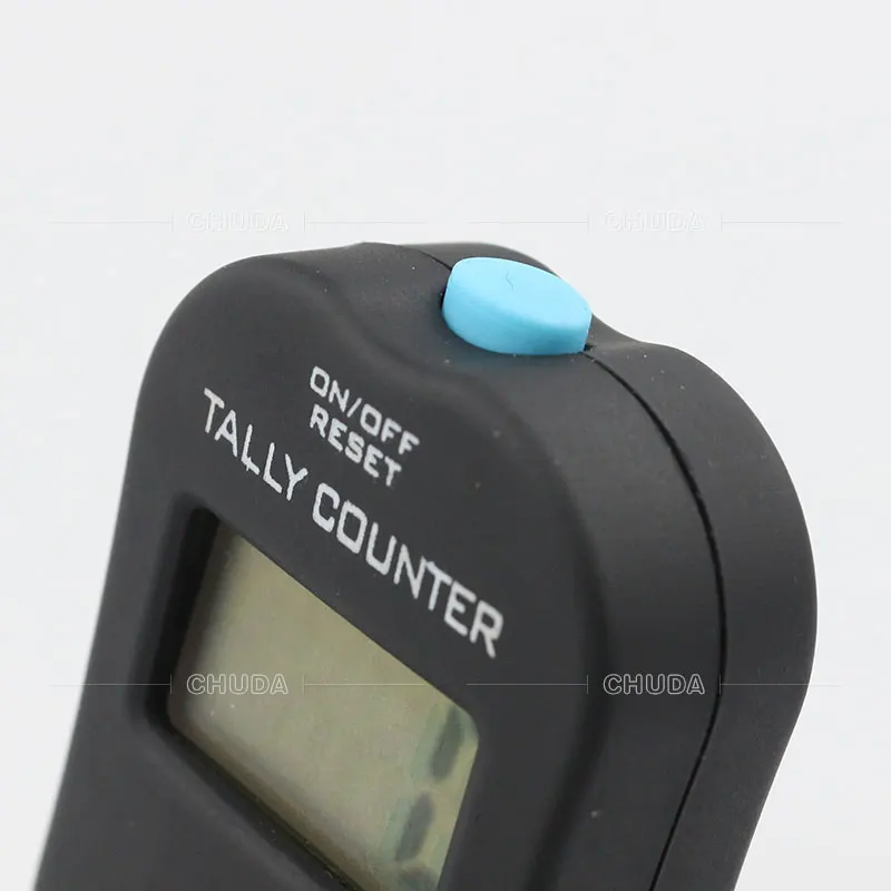 0-9999 Digital handheld clicker counter add subtract finger counter row ...