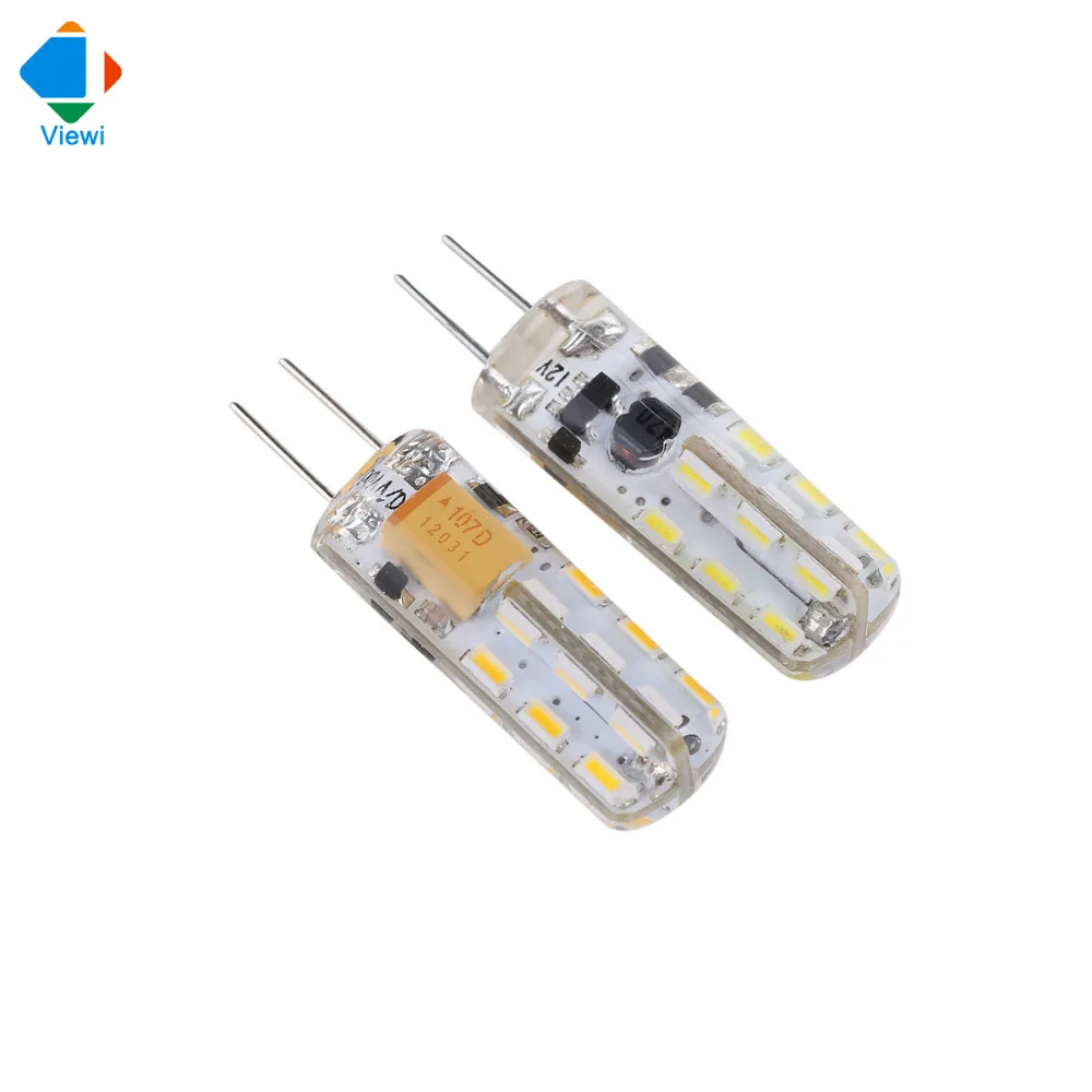 10x led g4 12v bulb SMD3014 24leds corn lamp Ac/Dc 12 volt silicone ...