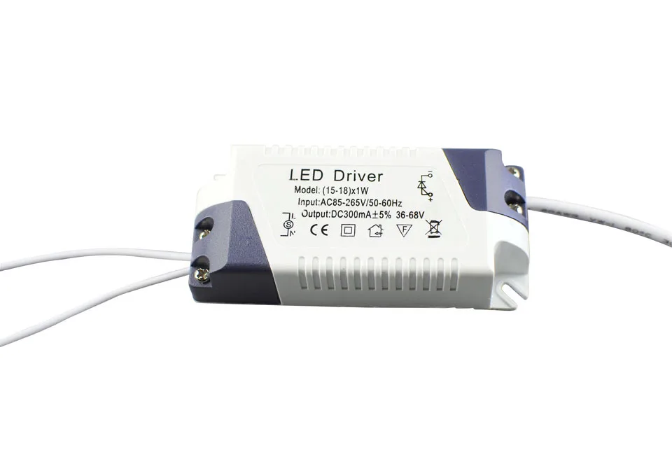 LED Driver 12-18W Output DC36-68V 300mA Power Supply for Led Panel Lamp ...