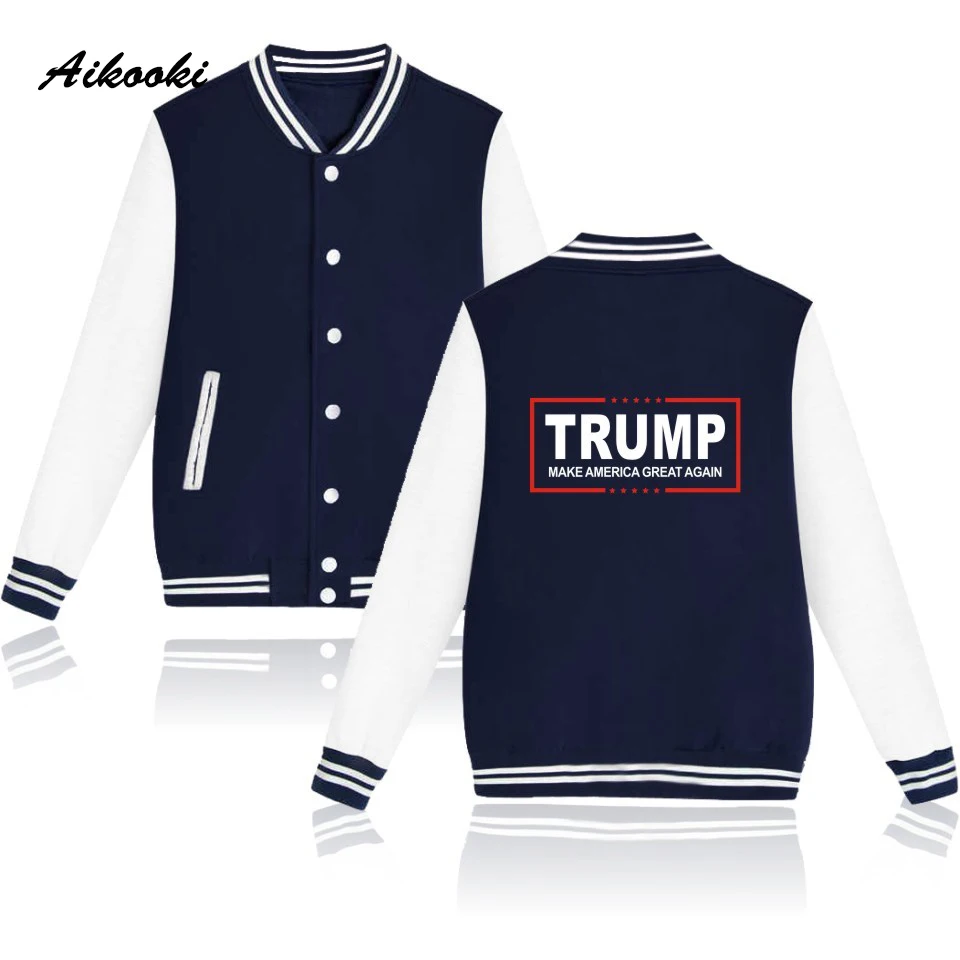 New Donald Trump Fashion Jacket Coat Women Men USA Presidential Make ...