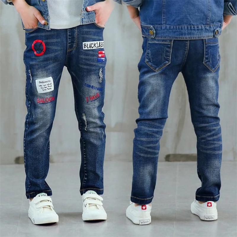 2019 A New Year Boy's Jeans, Spring Casual For Boys Jeans, Boy Fashion ...