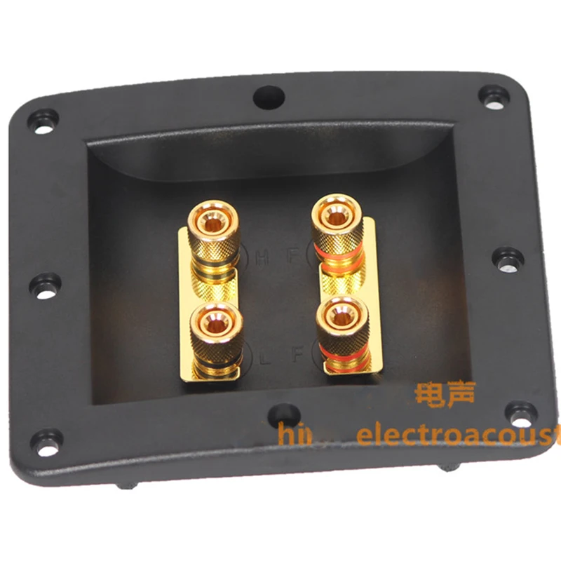 2pcs/lot Hifi Audio Accessories With 4 Speaker Terminals, Straight ...