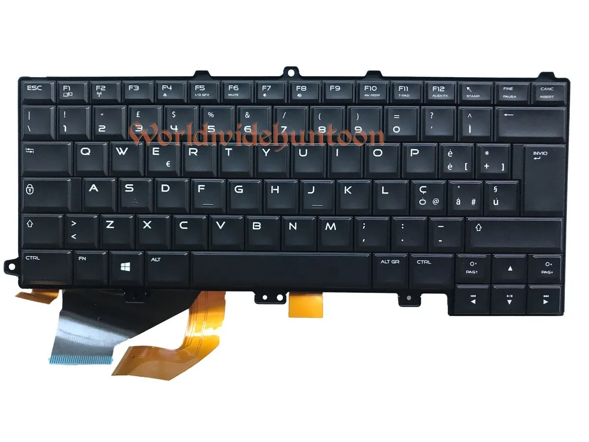 High quality Reboto Italian Laptop Keyboard for Dell Alienware M14X R3 ...