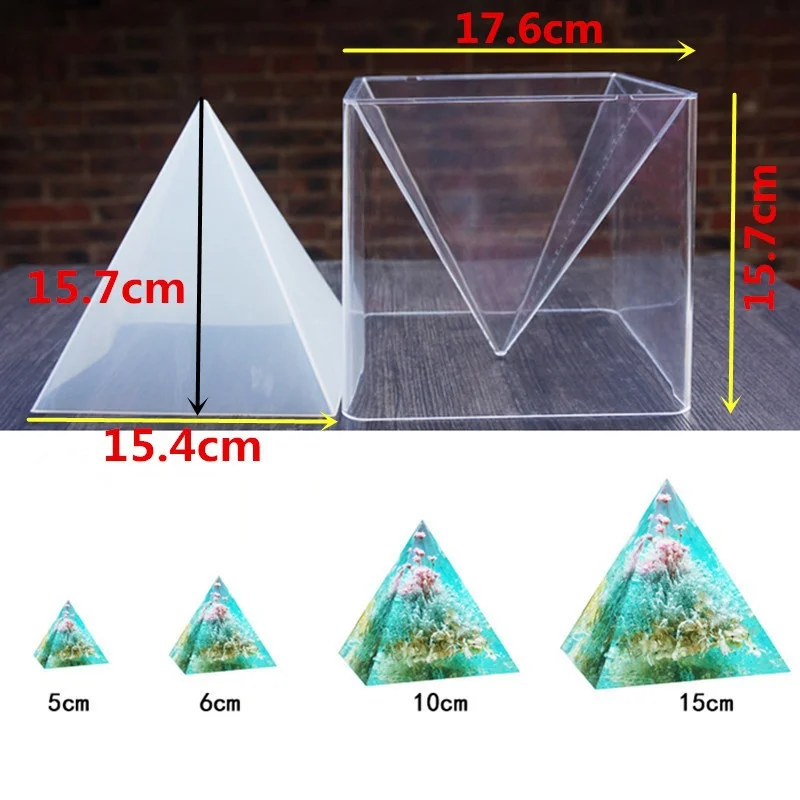 15-4cm-15-7cm-Super-Pyramid-Silicone-Mould-DIY-Resin-Decorative-Craft ...
