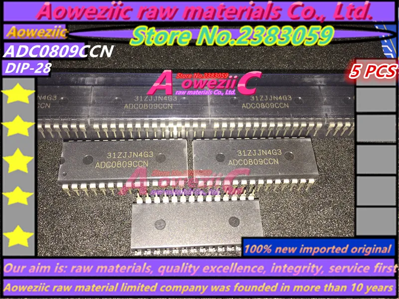 Aoweziic 100% new imported original ADC0809CCN ADC0809 DIP 28 8 Bit A/D ...