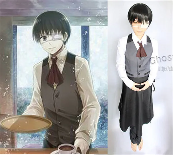 Aliexpress.com : Buy fashion Tokyo Ghoul Kaneki Ken cafe waiter uniform ...