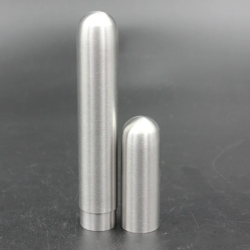 Stainless steel single cigar tube Jar classic travel cigars Box Mini ...