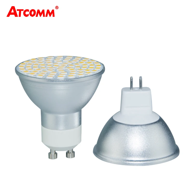 5W GU10 bombillas de diodo LED 110V 220V MR16 bombilla foco de LED 60 LEDs SMD 2835 lámpara de ...