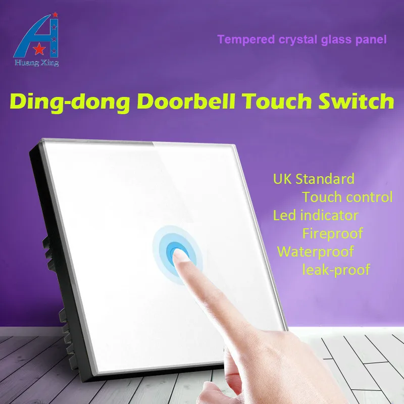 HUANGXING UK Standard, interruptor de timbre ding dong cableado de alta ...