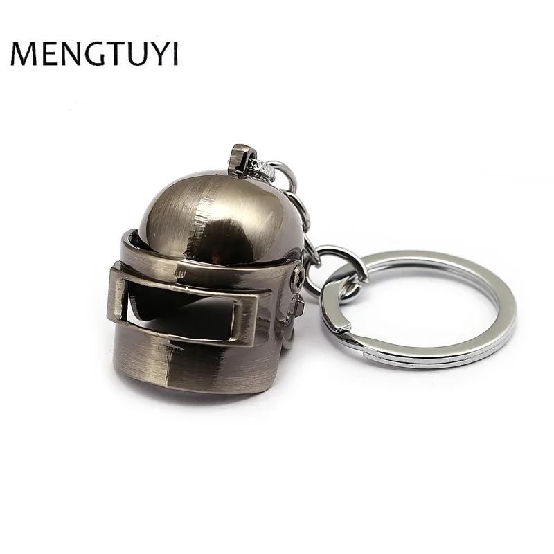 J Store size 3.7x3.5x3cm Game PUBG keychain 3D Helmet key chain Pubg ...
