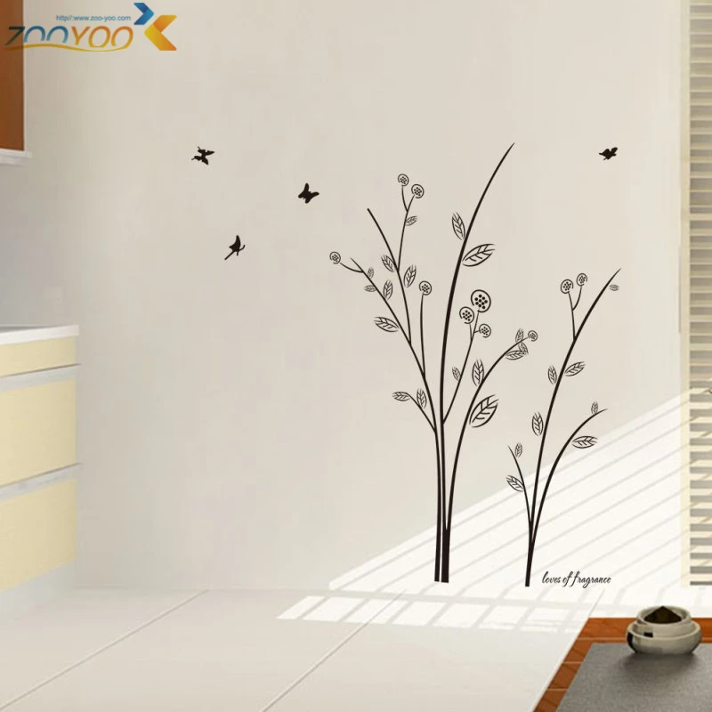 vinyl tree wall stickers home decorations NO.8228 living room design ...