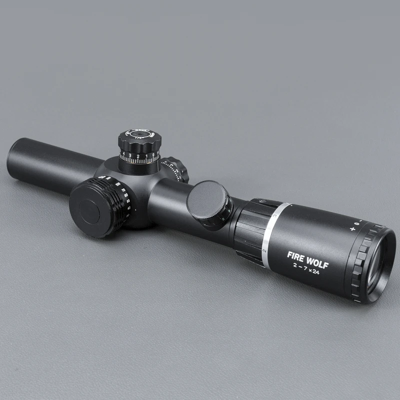 FIRE WOLF 2 7X24 New Riflescopes Rifle Scope Hunting Scope W/ Mounts ...