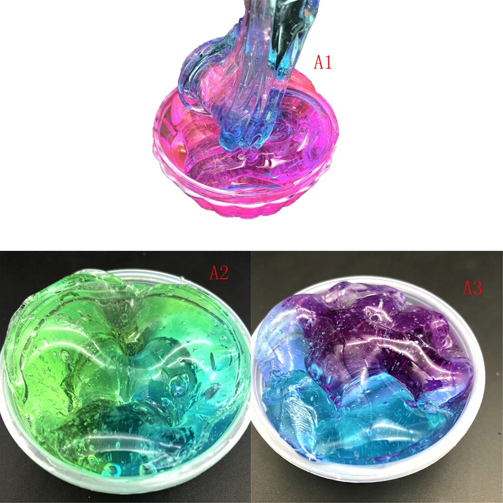 DIY Slime Crystal Mud Colourful Mud Kids Antistress Toy Clear Galaxy ...