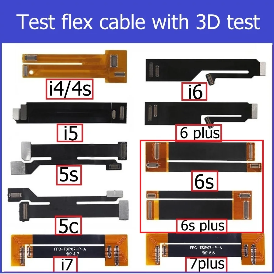 1set New Touch Screen & Lcd Display Tester Flex Cable For Iphone 4 4s 5 ...